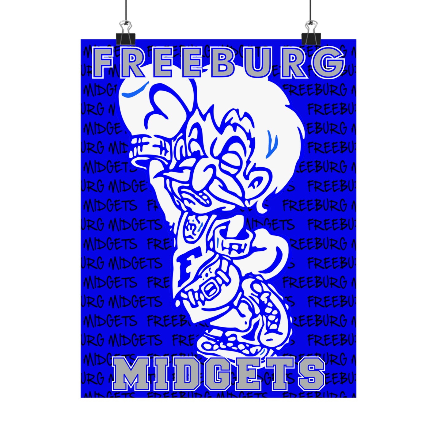 Freeburg Midgets Repetition Matte Vertical Posters – bhavabrand